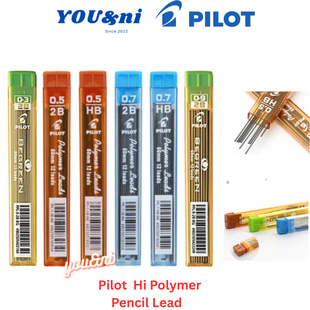 100% Original Pilot Begreen Hi Polymer Mechanical Pencil Lead 2B (0.3MM ...