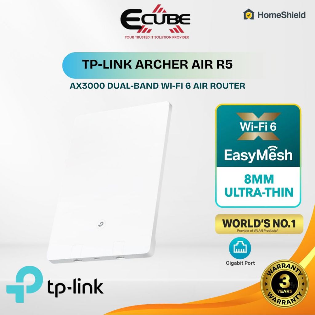 TP-Link Archer Air R5 Wi-Fi 6 AX3000 Router Dual-Band Ultra-Thin Air ...