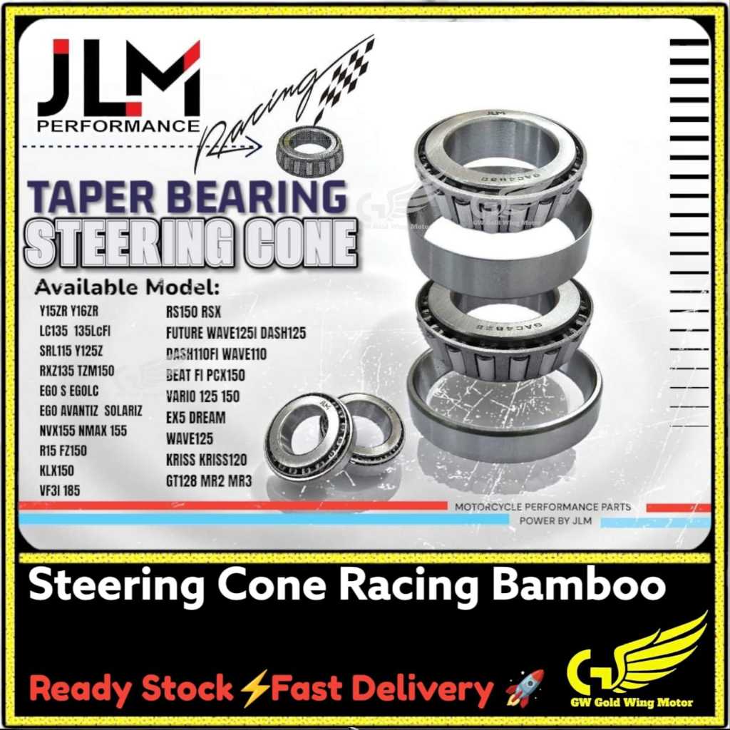 JLM RACING BAMBOO STEERING CONE BEARING KONE LC135 Y16 Y15 EX5 RS RSX ...