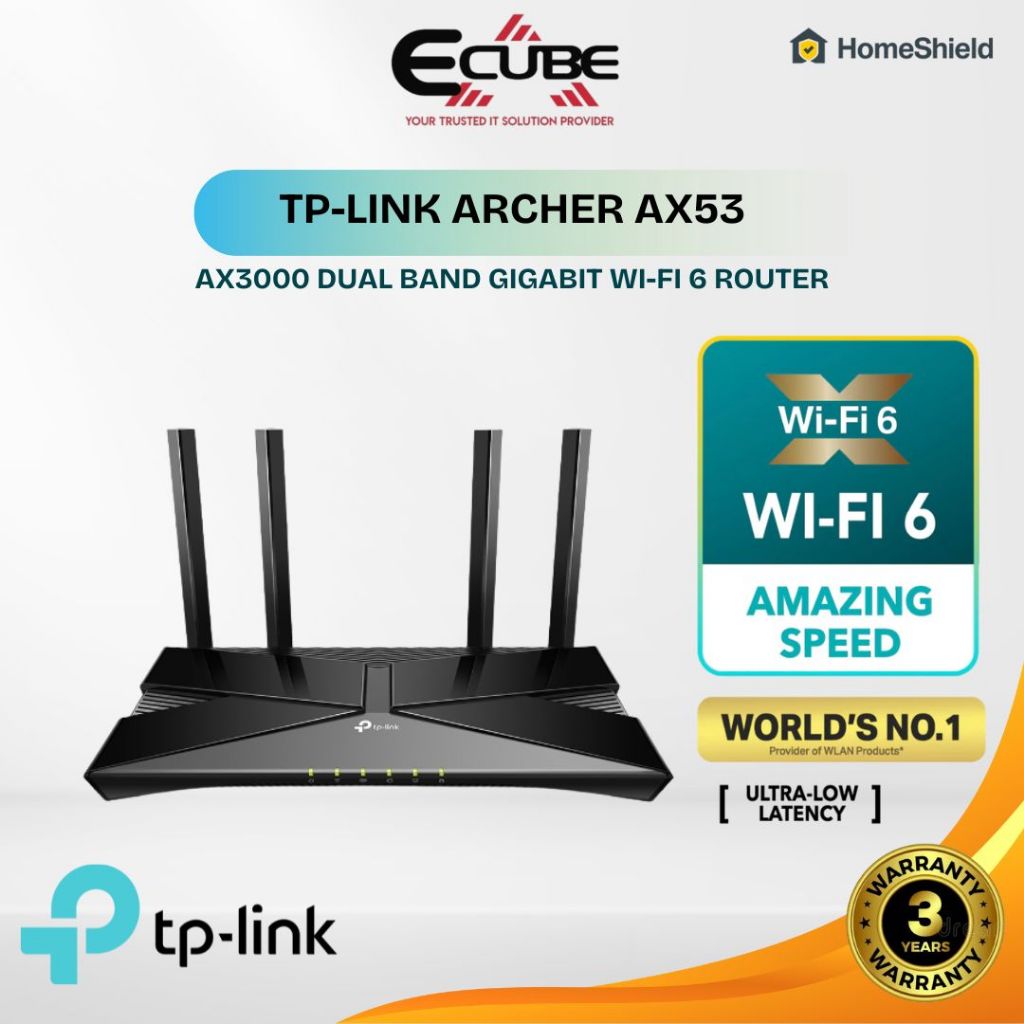TP-LINK Archer AX53 AX3000 Dual Band Gigabit Wi-Fi 6 Router | Shopee Malaysia