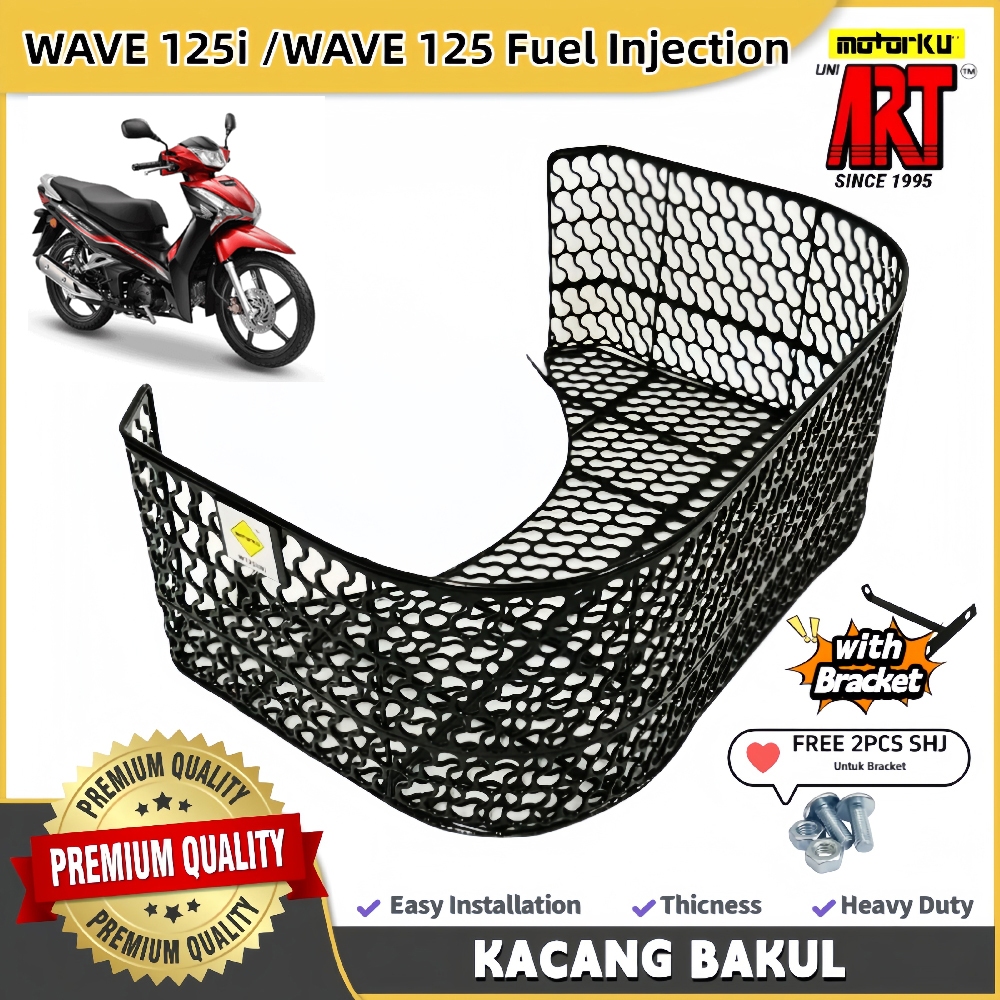 MOTORKU RAGA HONDA WAVE 125i W125 Fi BAKUL KACANG (BESI TEBAL) BAKUL ...