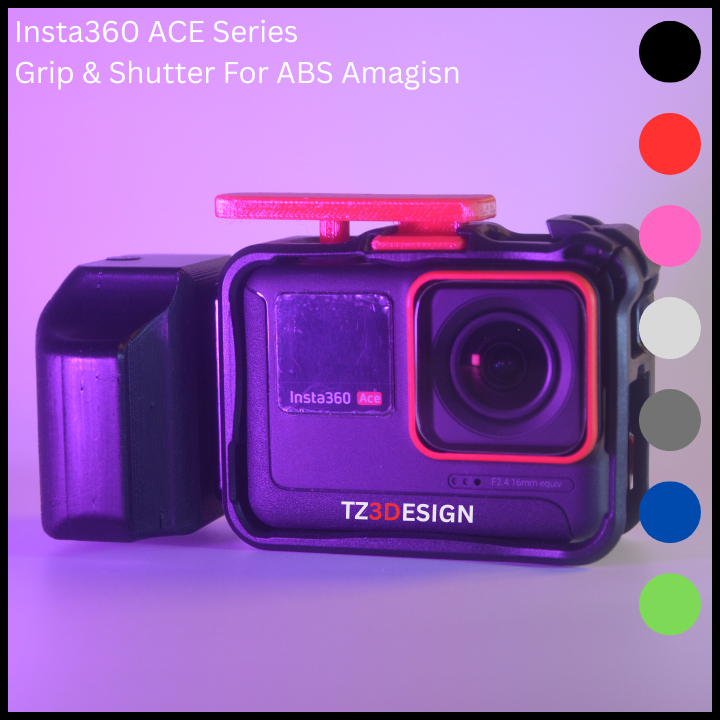 INSTA360 ACEPro2/ACEPro/ACE Grip and Shutter Button For AMAGISN ABS ...