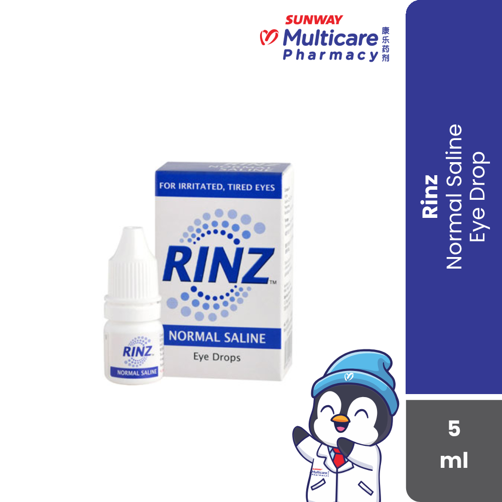 Rinz Normal Saline Eye Drops 5ml | Shopee Malaysia