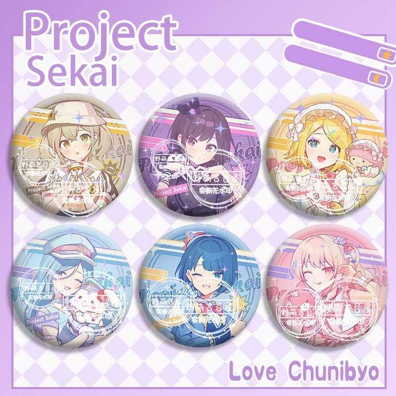 58mm Project Sekai : Colorful Stage Anime Sanrio Version Button Badge ...