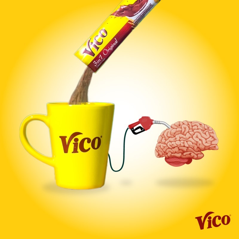 [INSTANT DRINK] Vico 3-in-1 original chocolate malt drink sachet 1 pc ...