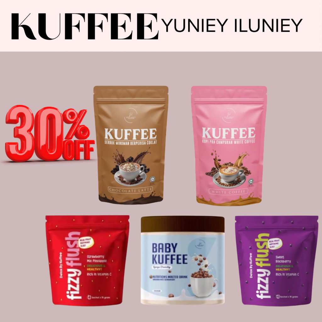 ORIGINAL 💯 KUFFEE & FIZZY FLUSH MINUMAN KURUS by YUNIEY ILUNIEY {1 PACK ...