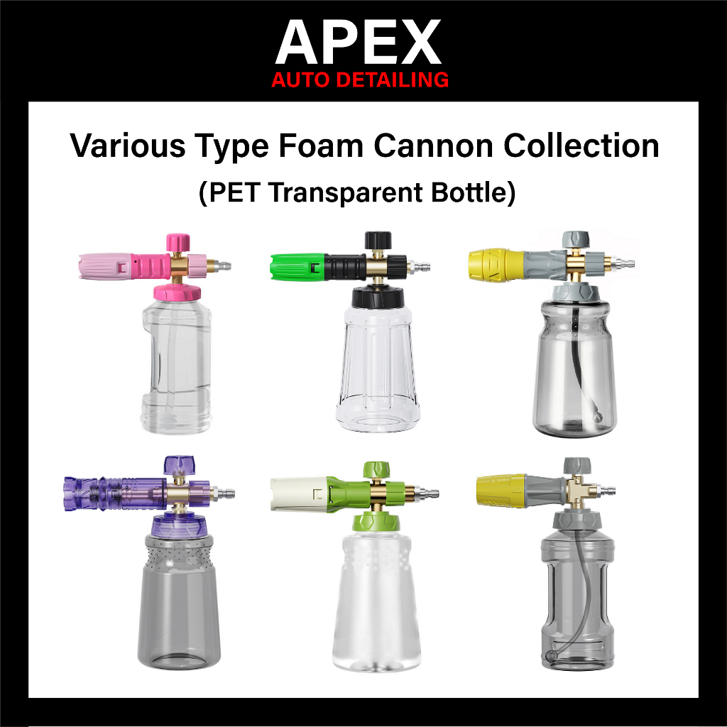 【APEX.Auto Detailing】Pressure Washer Snow Foam Cannon PET Transparent ...