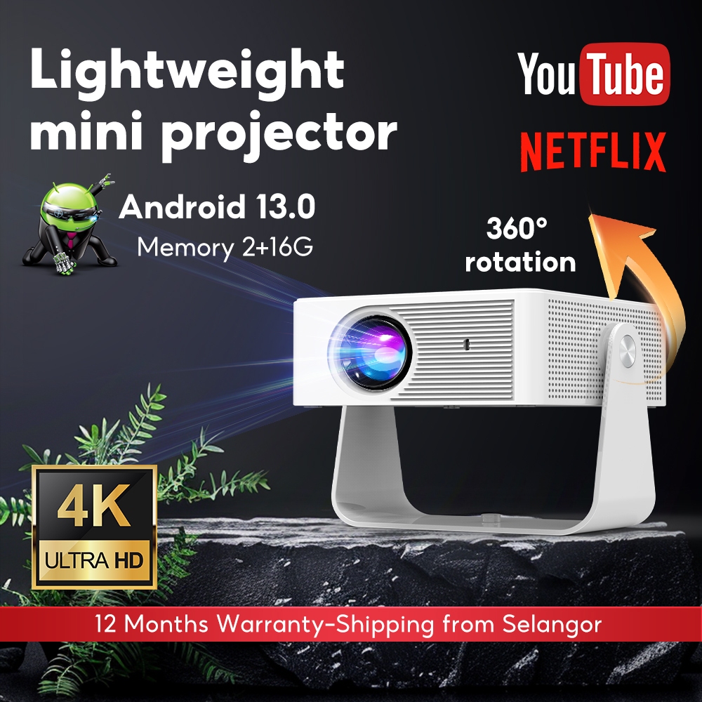 Mobile Phone Mini X3 Projector Portable Smart Android 13 Projector HDMI ...