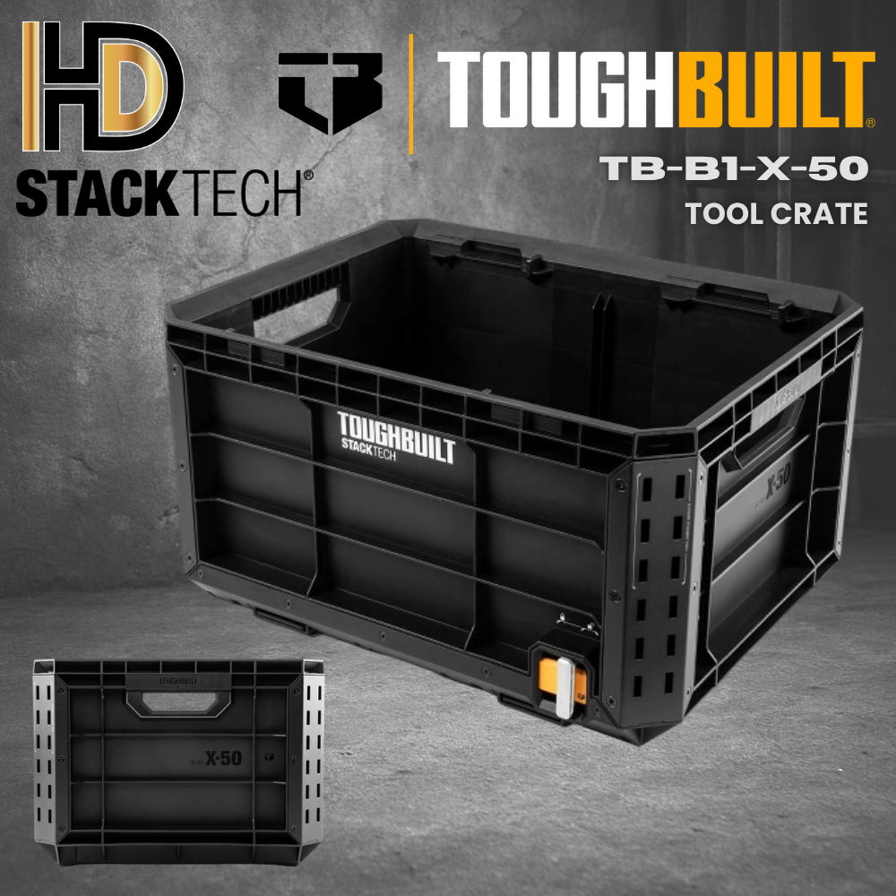 TOUGHBUILT STACKTECH Tool Crate / Heavy Duty STACKTECH Tool Crate Tool ...