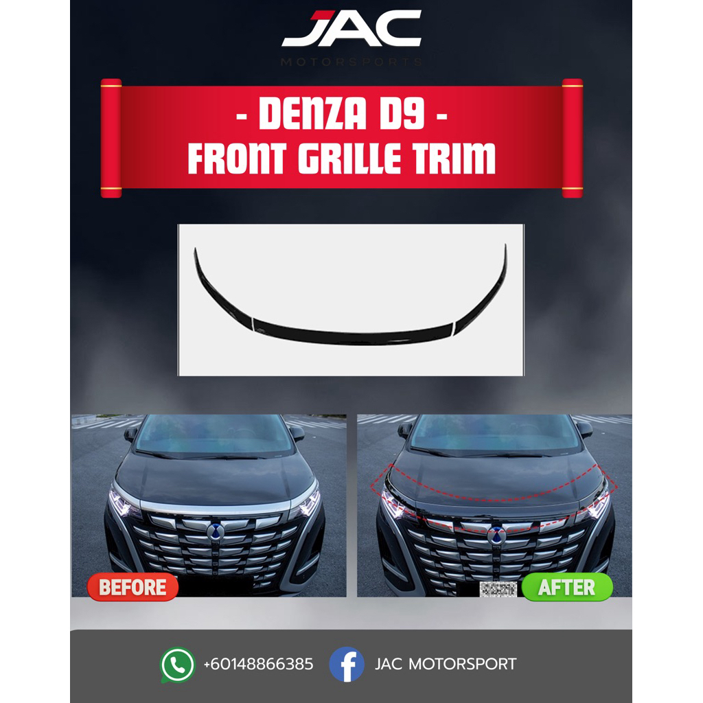 DENZA D9 FRONT GRILL TRIM | Shopee Malaysia