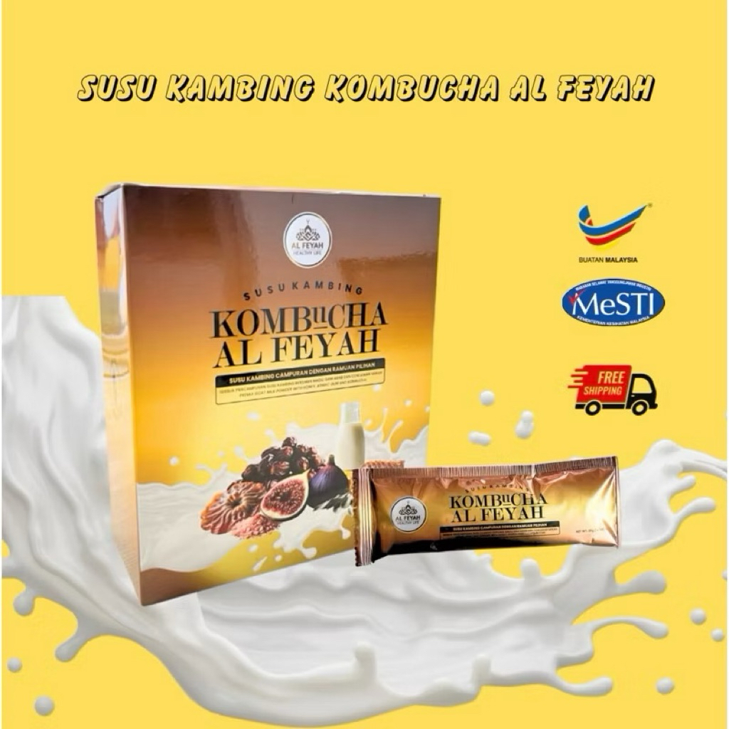 Susu Kambing Kombucha Al Feyah – Susu Kambing Asli Probiotik Tanpa Gula untuk Usus & Gastrik ...