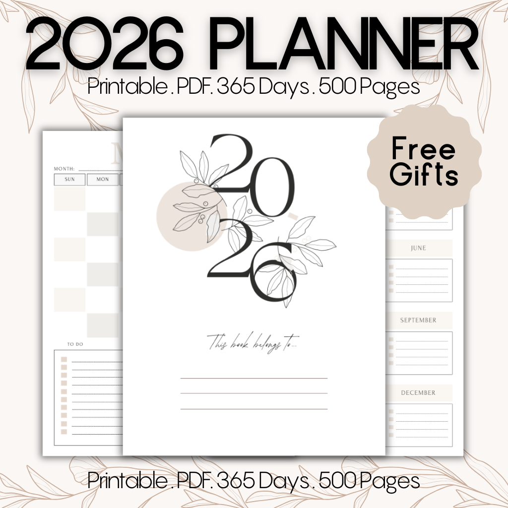 Planner 2026 Digital PDF Printable Jurnal Journal Notebook Diari ...