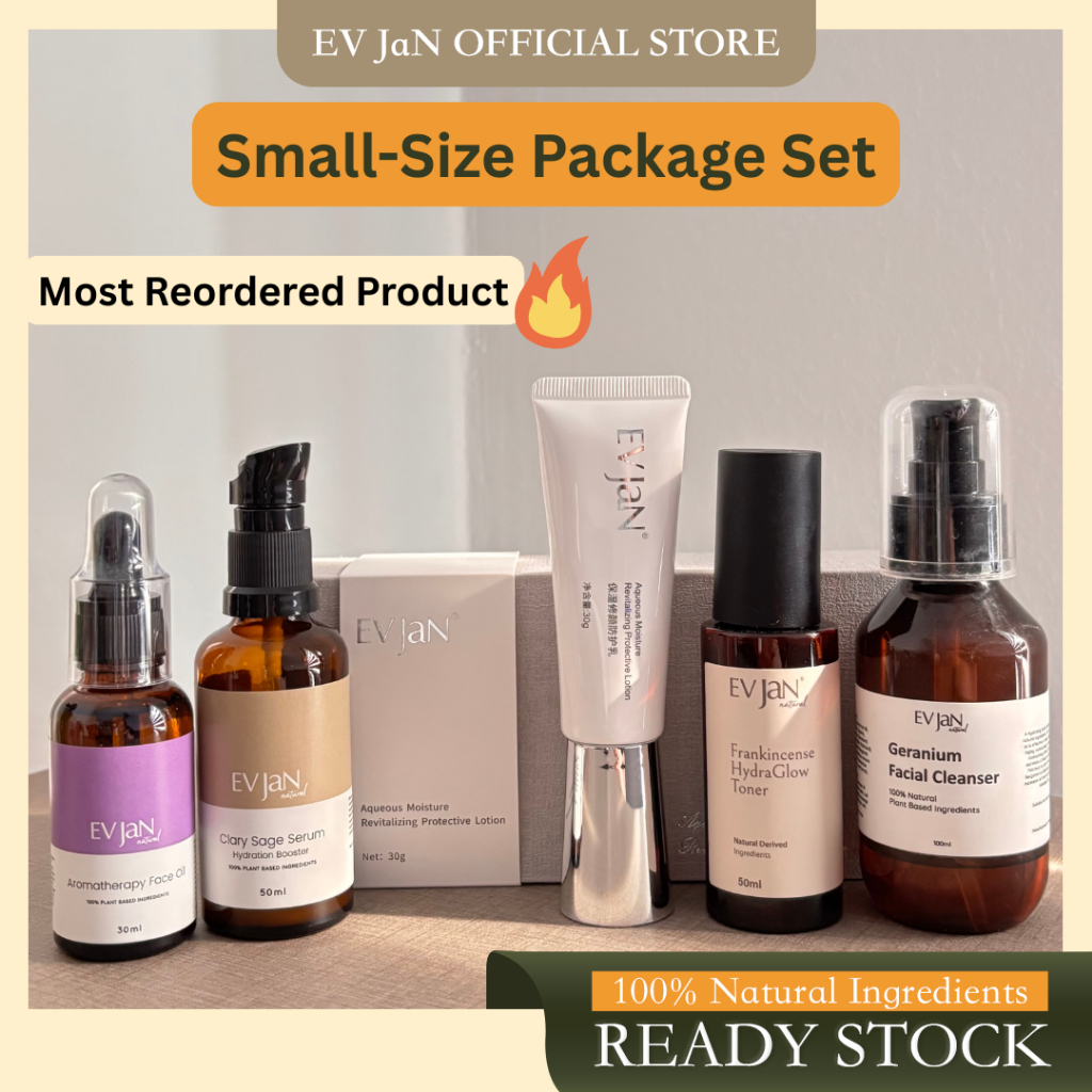 EV JaN Small-size Skincare Routine Set | Cleanser | Toner | Serum ...