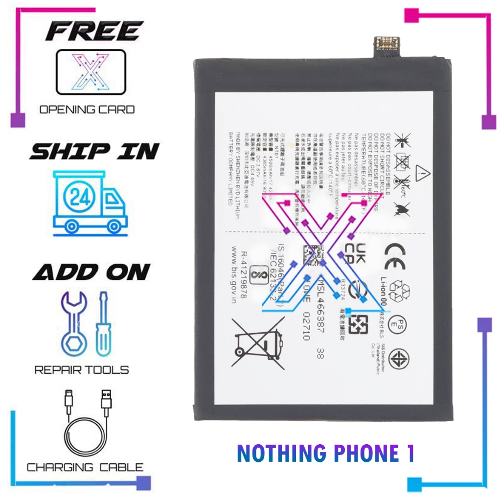 Battery For Nothing Phone 1 Nt01 (4500Mah) | Shopee Malaysia