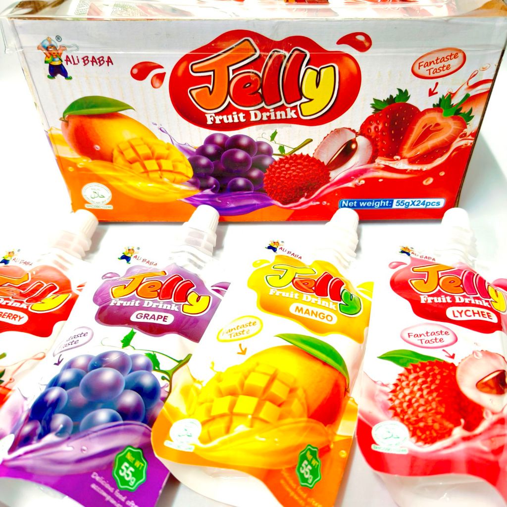 Alibaba Jelly Fruit Drink (55gx24pcs) HALAL | Shopee Malaysia