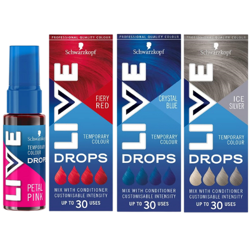 Schwarzkopf LIVE Colour Drops, Vegan, Semi-permanent Hair Dye, Lasts 2 ...