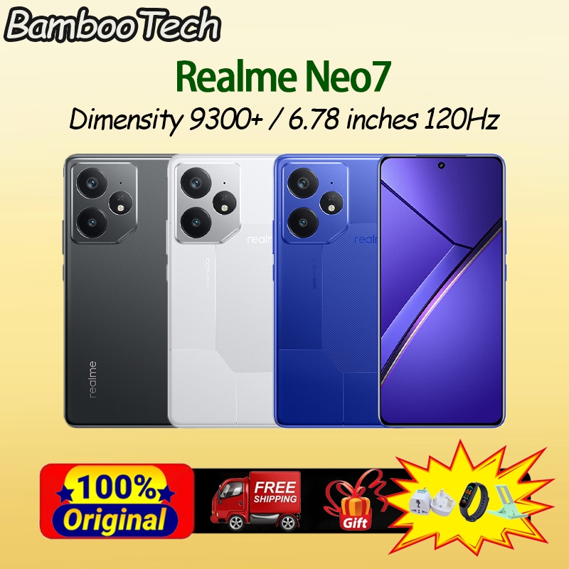 Realme Neo 7 Dimensity 9300+ 6.78" 120Hz 7000mAh 80W Fast Charging Dual SIM Realme Ai Phone ...