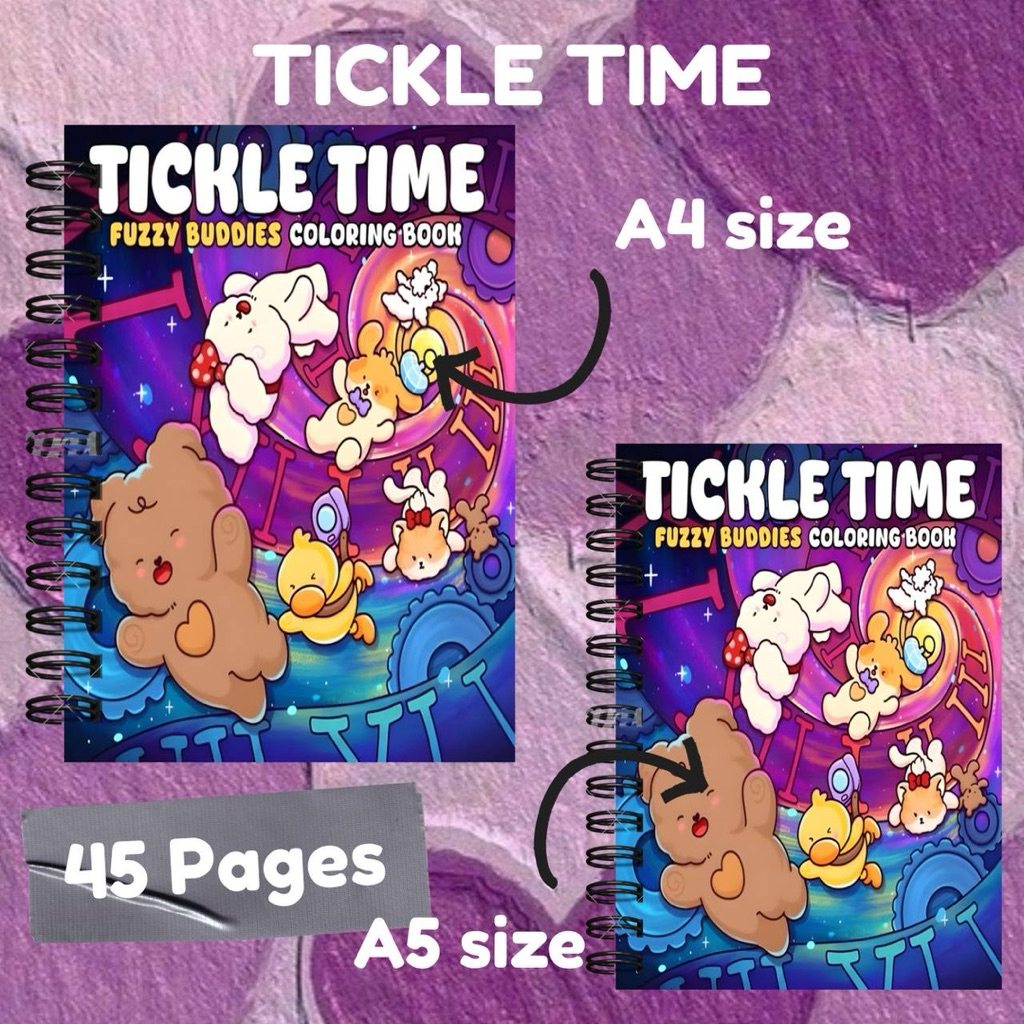 Tickle times Coloring book loose paper a cute and cozy coloring book 45 ...