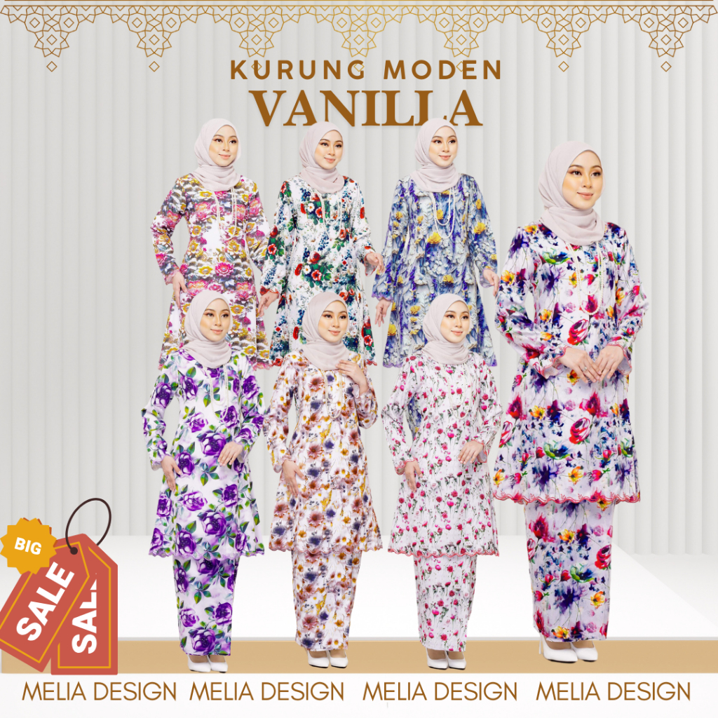 MODEN VANILLA BY MELIA DESIGN SULAM BIKU JACQUARD SILK PREMIUM MURAH ...
