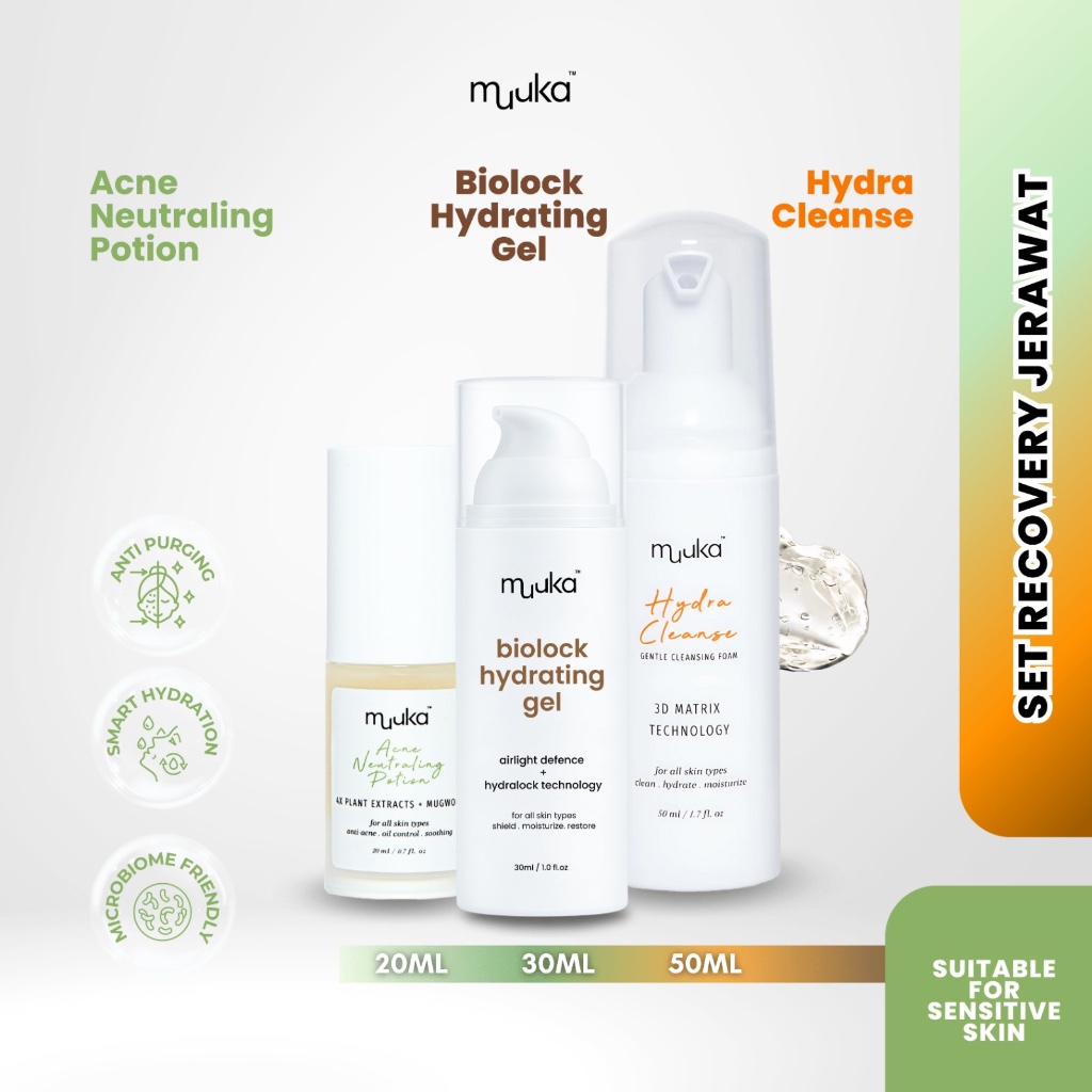 muuka Set Pemulihan Jerawat | muuka Set Recovery Jerawat | Hydra ...