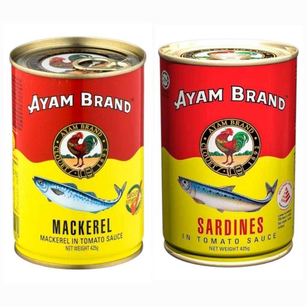 Ayam Brand Sardine/Mackerel 425G | Shopee Malaysia