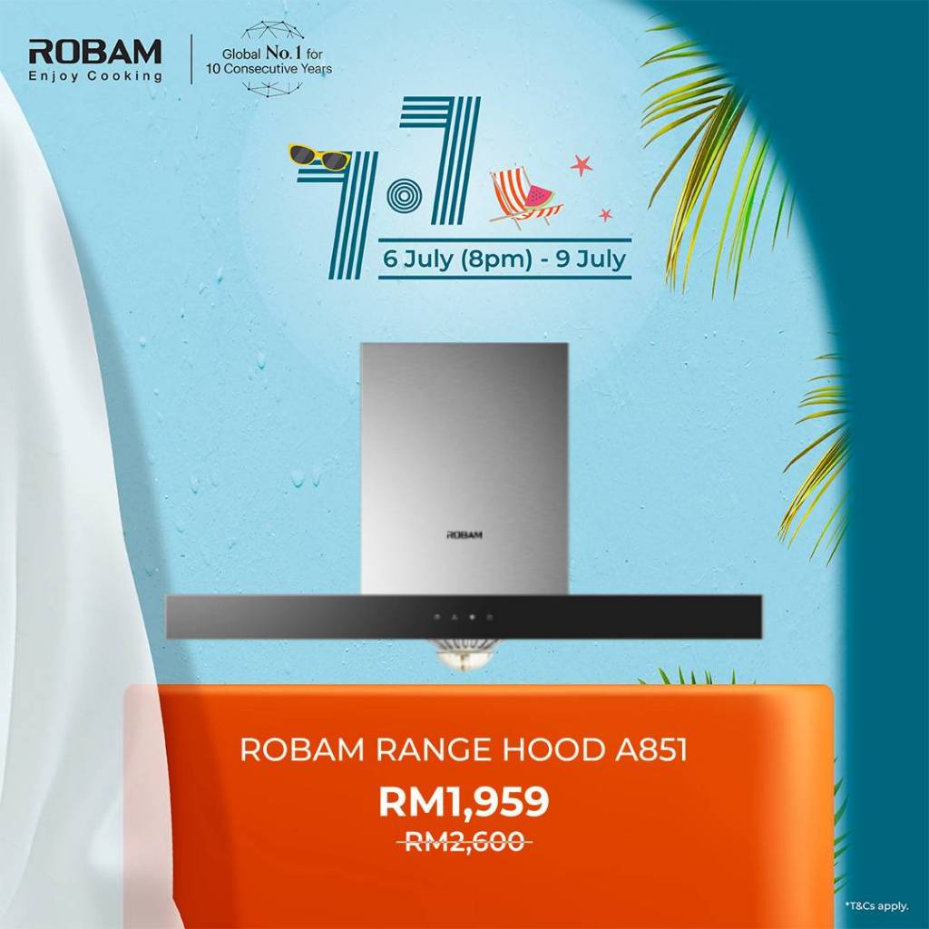 ROBAM T-Shaped Range Hood Cooker Hood A851 | Shopee Malaysia