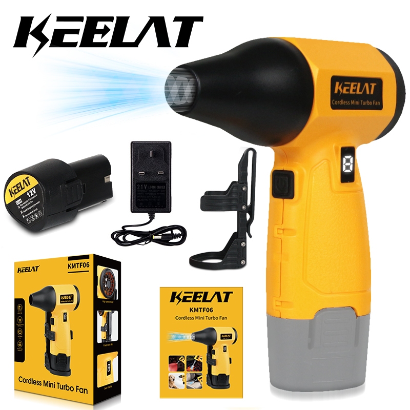 KEELAT KMTF06 Mini Turbo Fan Portable Motor Strong wind Pocket fan air ...