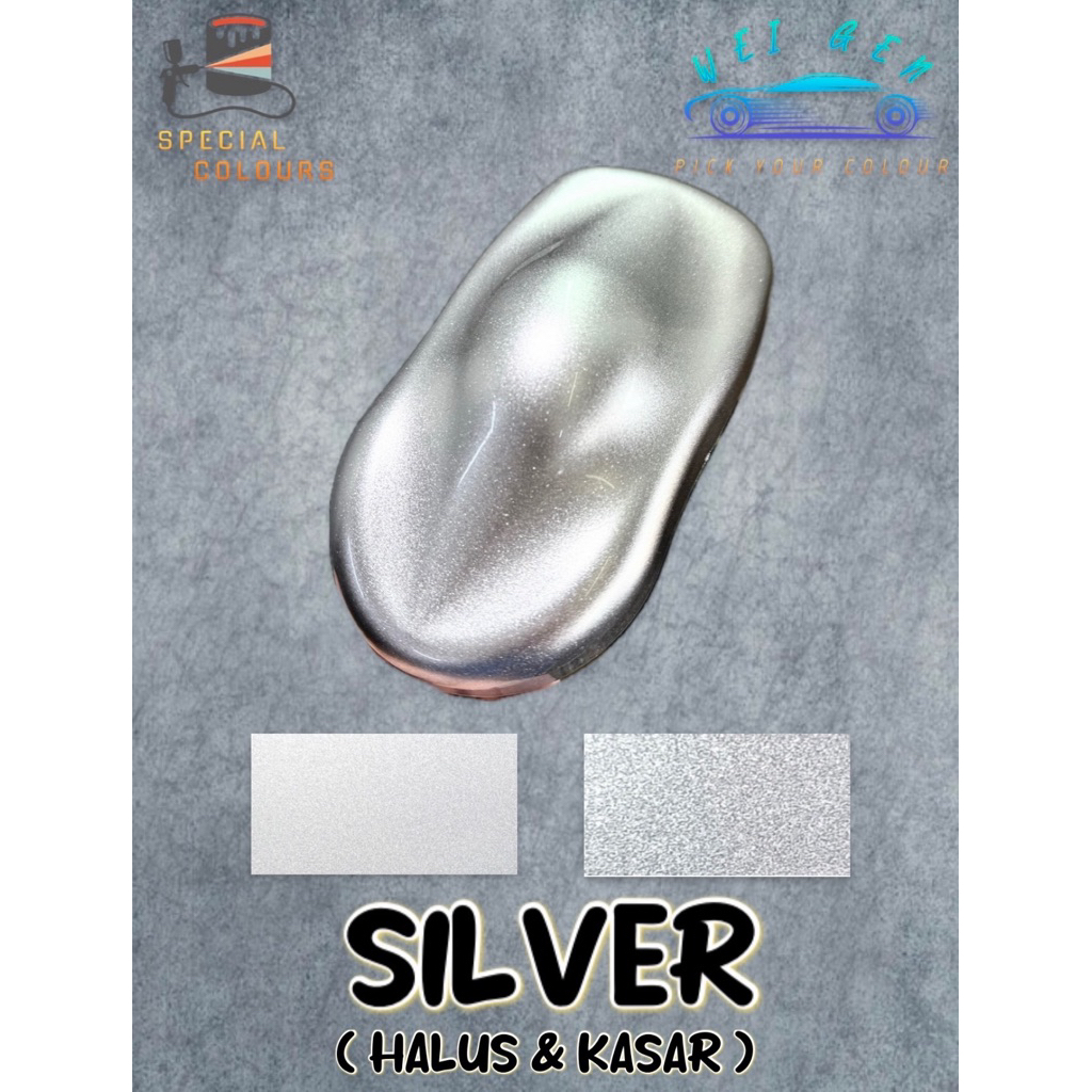 SR23 CHROME SILVER / S17 NORMAL SILVER ( 2K PAINT WITH HIGH TEMPERATURE ...
