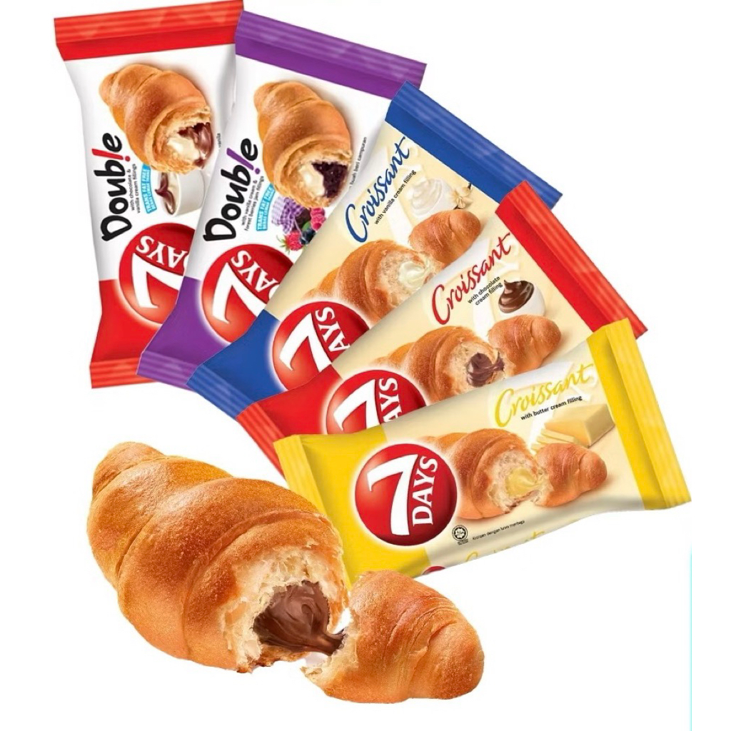 (Unit) 7Days Croissant Roll Vanilla / Chocolate 60g | Shopee Malaysia