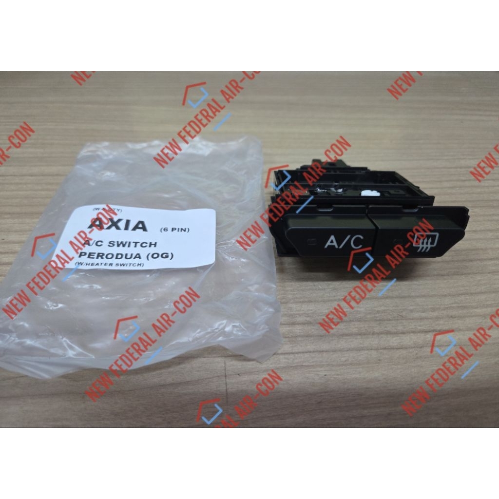 (ORIGINAL) PERODUA AXIA YEAR 2014/2023 6PIN A/C AIRCOND SWITCH CARRY ...