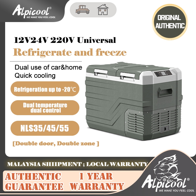 Alpicool NLS35/45/55 Mini Refrigerator Dual-zone Plastic Fast Cooling ...