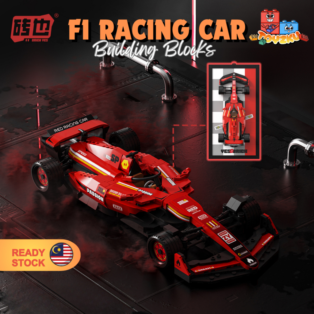 Yes Brick F1 Sport Car Building Blocks With Frame Blok Binaan Kereta ...