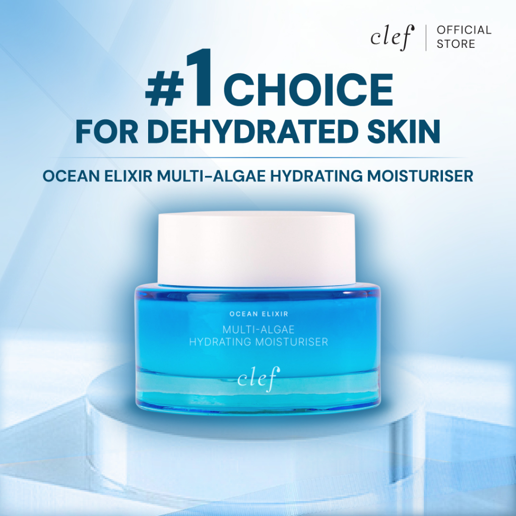CLEF Ocean Elixir Multi-Algae Hydrating Moisturiser 50g | Stabilise ...