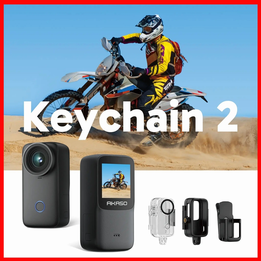 AKASO Keychain 2 POV Pocket action camera with dive case | Shopee Malaysia