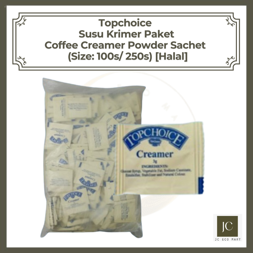 Topchoice Creamer Powder Sachet Coffee Creamer (Size: 100s/ 200s ...