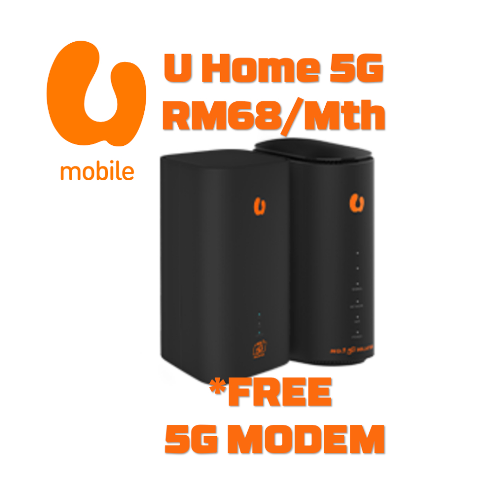 UMOBILE U HOME 5G MODEM (PLAN + 5G ROUTER) POSTPAID RM68/MTH / U MOBILE ...