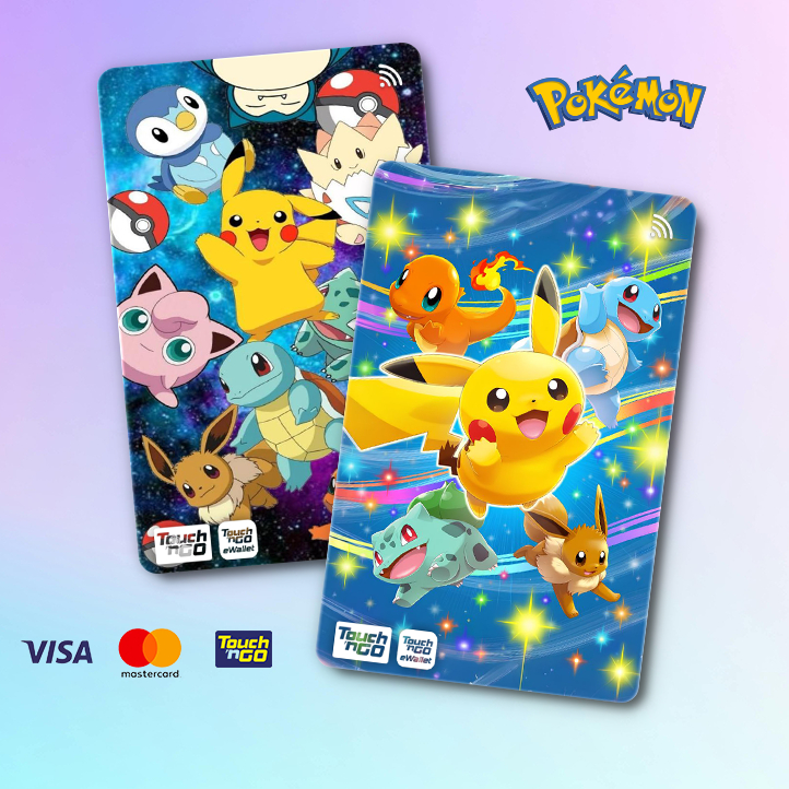 POKÉMON TNG - TOUCH N GO STICKER CARD / SPIDERMAN ATM CARD STICKER ...