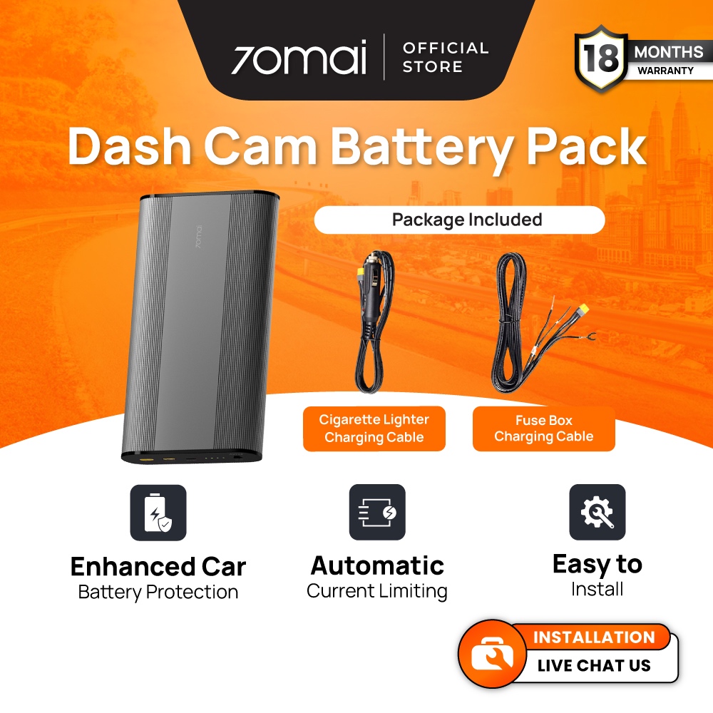 [NEW] 70mai External Battery Pack | Easy Plug & Play | Avoid Car ...