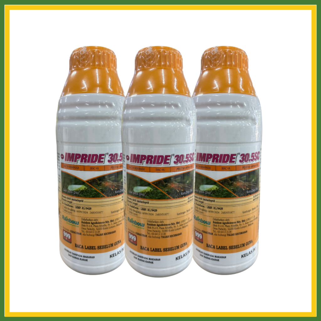 1L Impride 30.5% Rainbow Imidacloprid 30.5SC Racun Kutu Thrips | Shopee ...