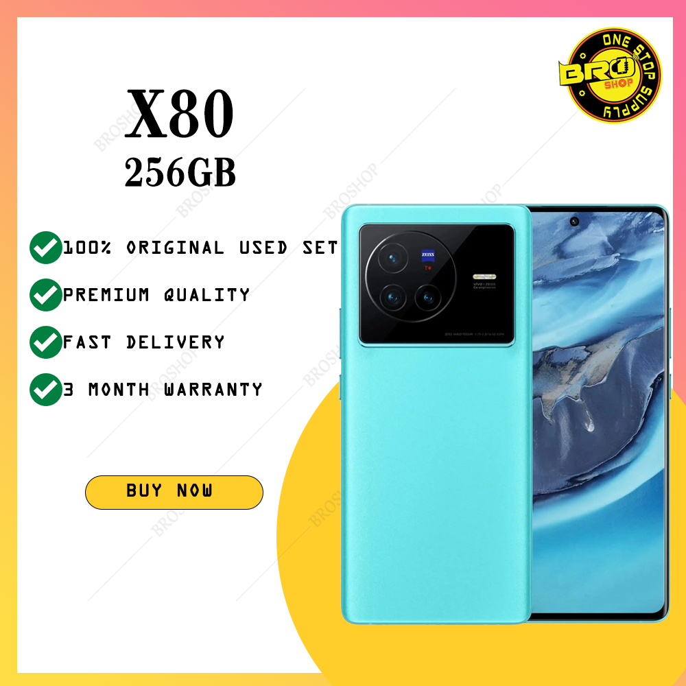 100% Original X80 12GB + 256GB ( 2nd Phone Secondhand Used Terpakai Condition Grade A) | Shopee ...