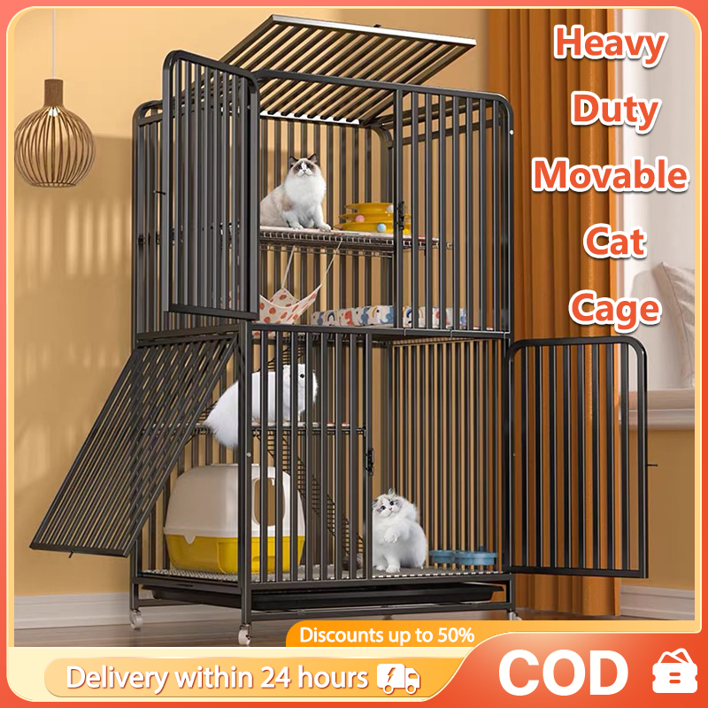 Petorldog Sangkar Kucing Besar Cat Cage Cat House 4 Tingkat Bold Square ...