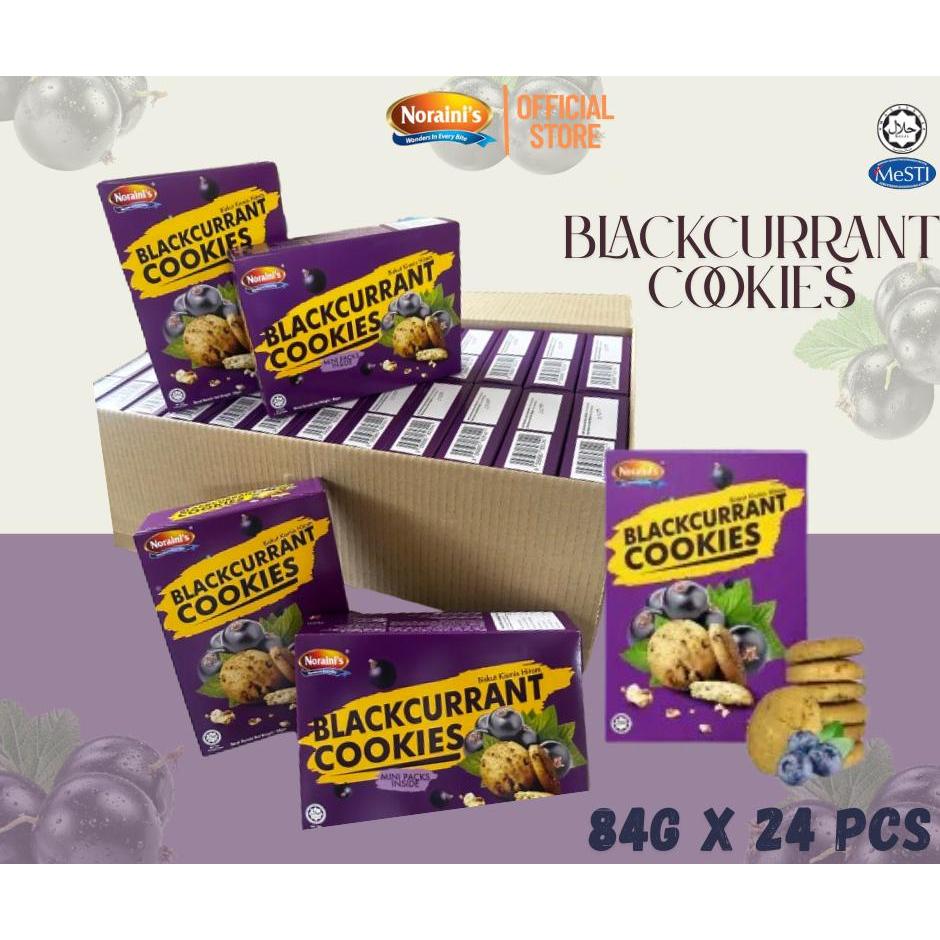 NORAINIS'S BLACKCURRANT COOKIES CARTON DEAL 80G (maximum 4 carton ...