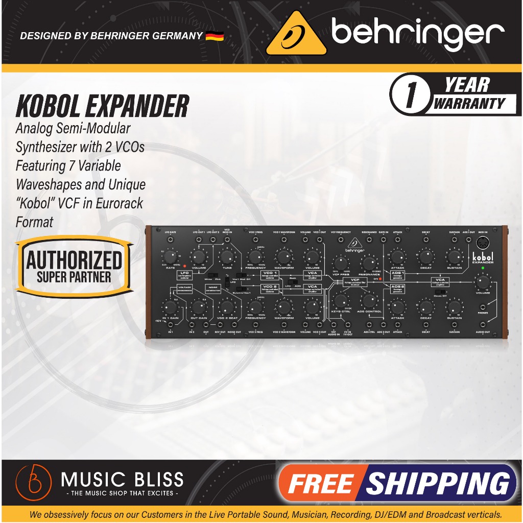 Behringer Kobol Expander Semi-modular Analog Synthesizer | Shopee Malaysia