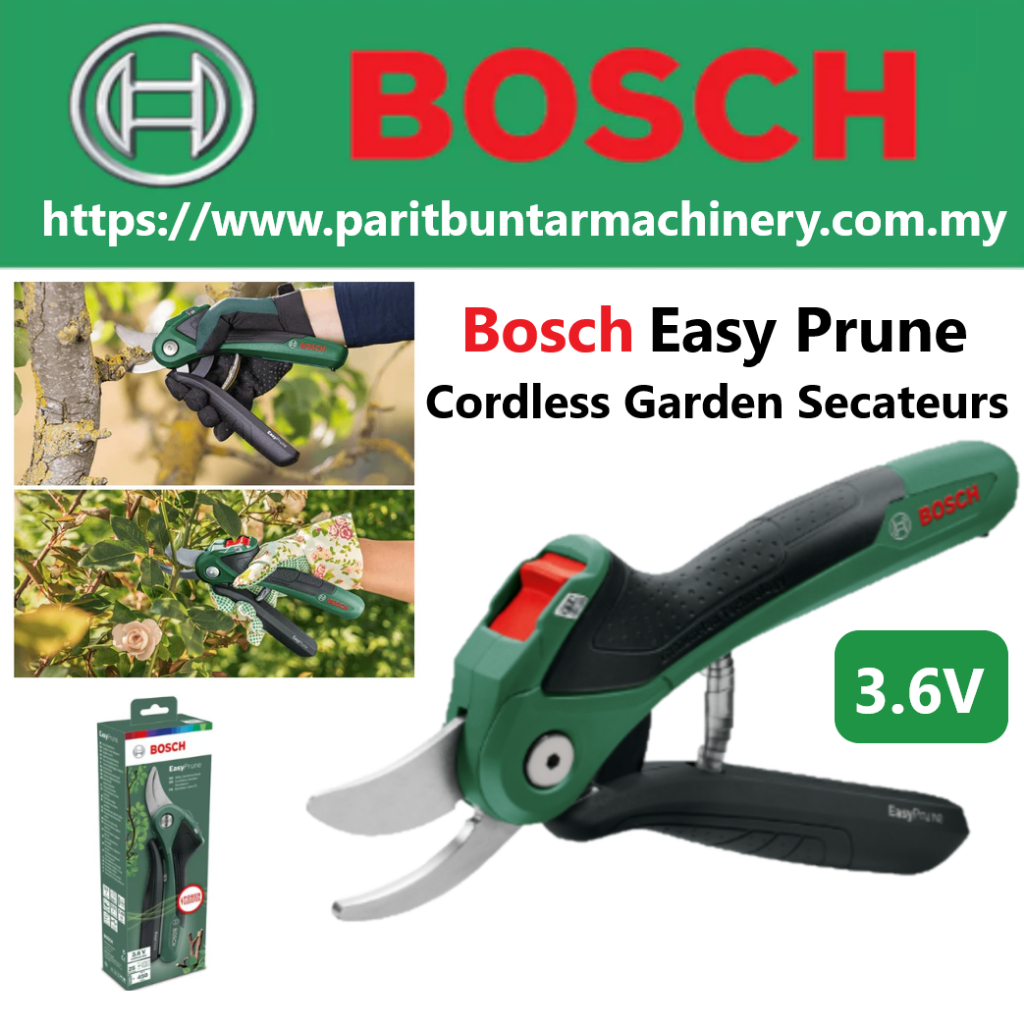 Bosch 3.6v Easy Prune CORDLESS SECATEUR EasyPrune Pruning Shear ...
