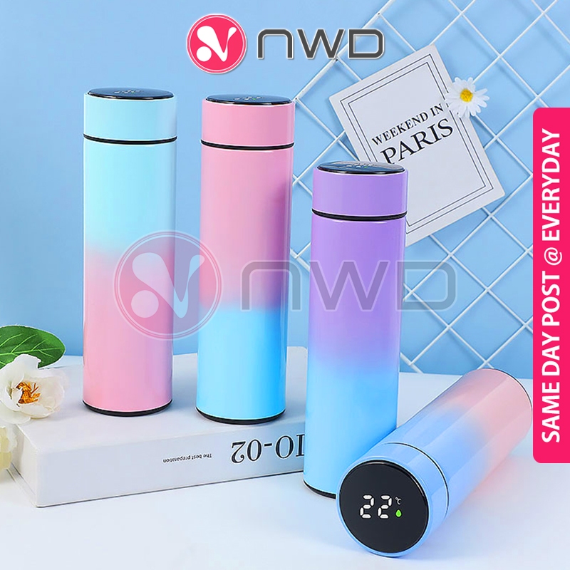 𝗛𝗢𝗧 / 𝗖𝗢𝗟𝗗 𝗨𝗦𝗘 》500ml Smart LED Display Vacuum Thermal Flask Stainless ...
