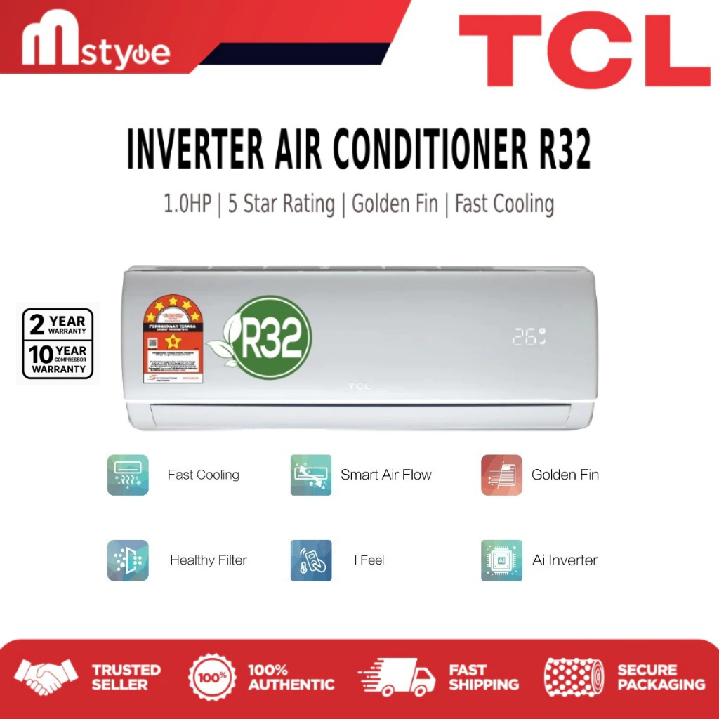 [Installation]TCL AI Inverter Air Conditioner 1.0HP / 1.5HP / 2.0HP ...