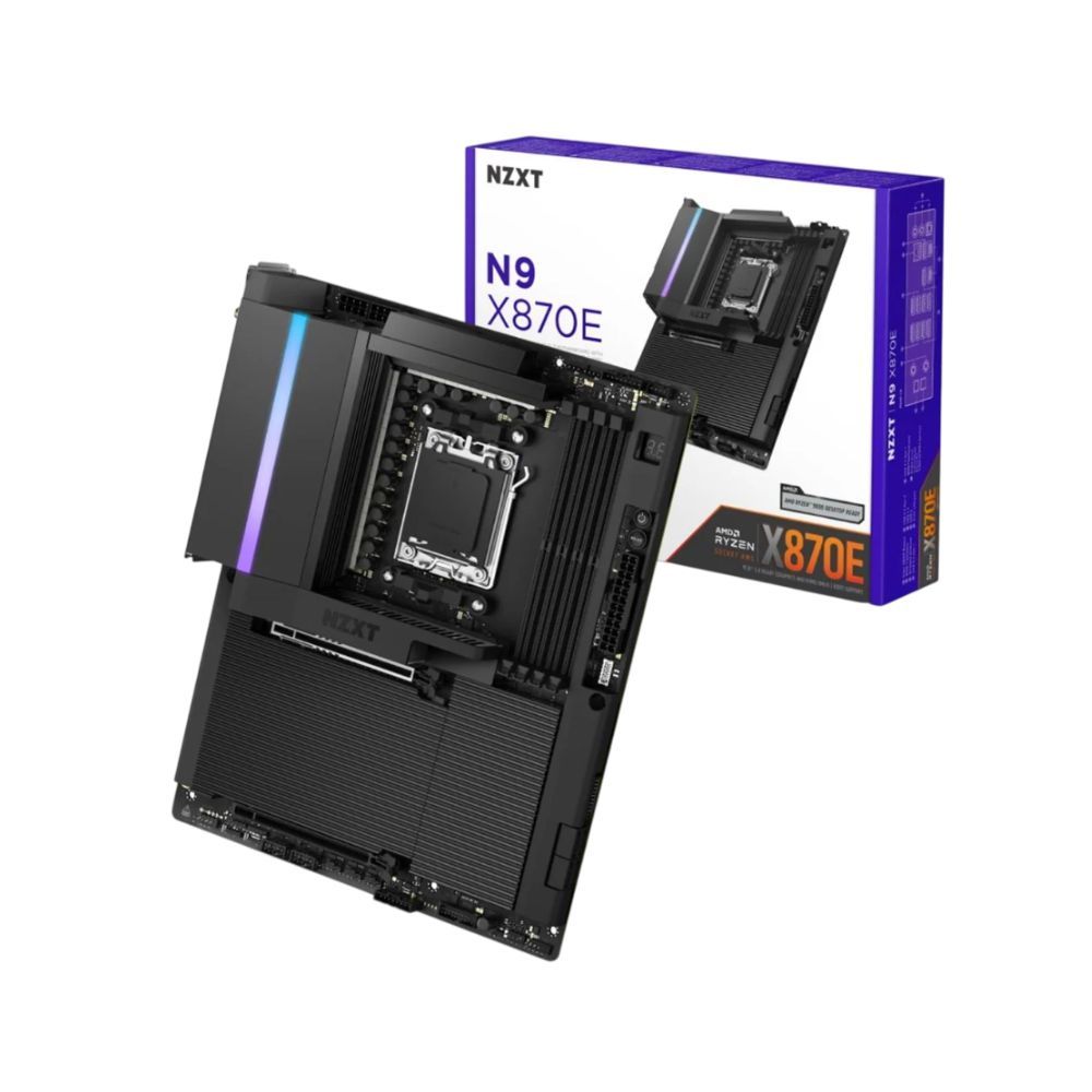 NZXT N9 X870E AMD AM5 ATX Motherboard / Socket AM5 & DDR5 / Black ...