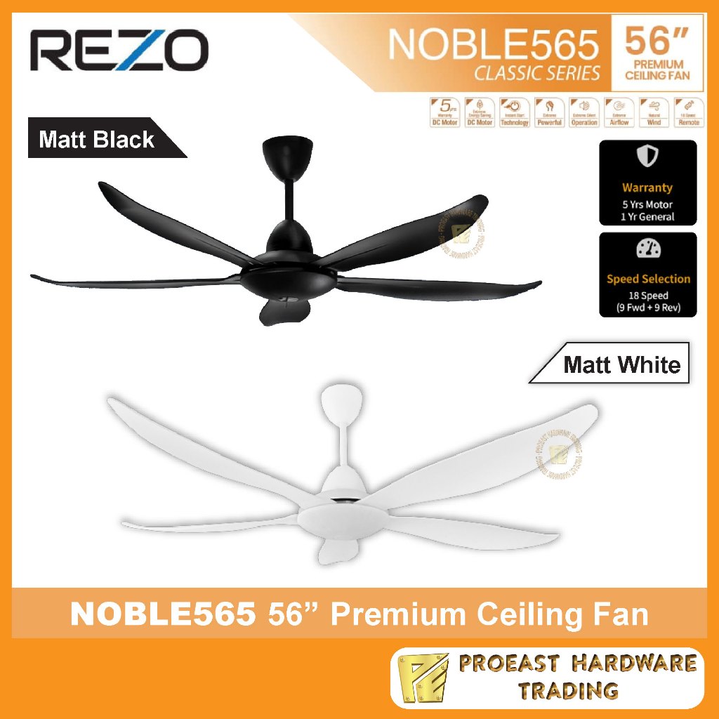 REZO [ NOBLE 565 ] 56" Kipas Siling / NOBLE 565 ( 56" inch ) Classic ...