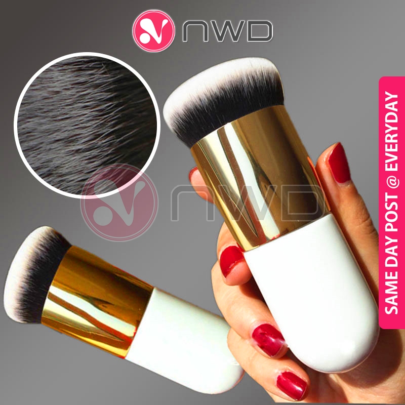 𝗦𝗧𝗥𝗢𝗡𝗚 𝗣𝗢𝗪𝗗𝗘𝗥 𝗚𝗥𝗜𝗣 》Soft Feather Foundation Face Brush Professional ...