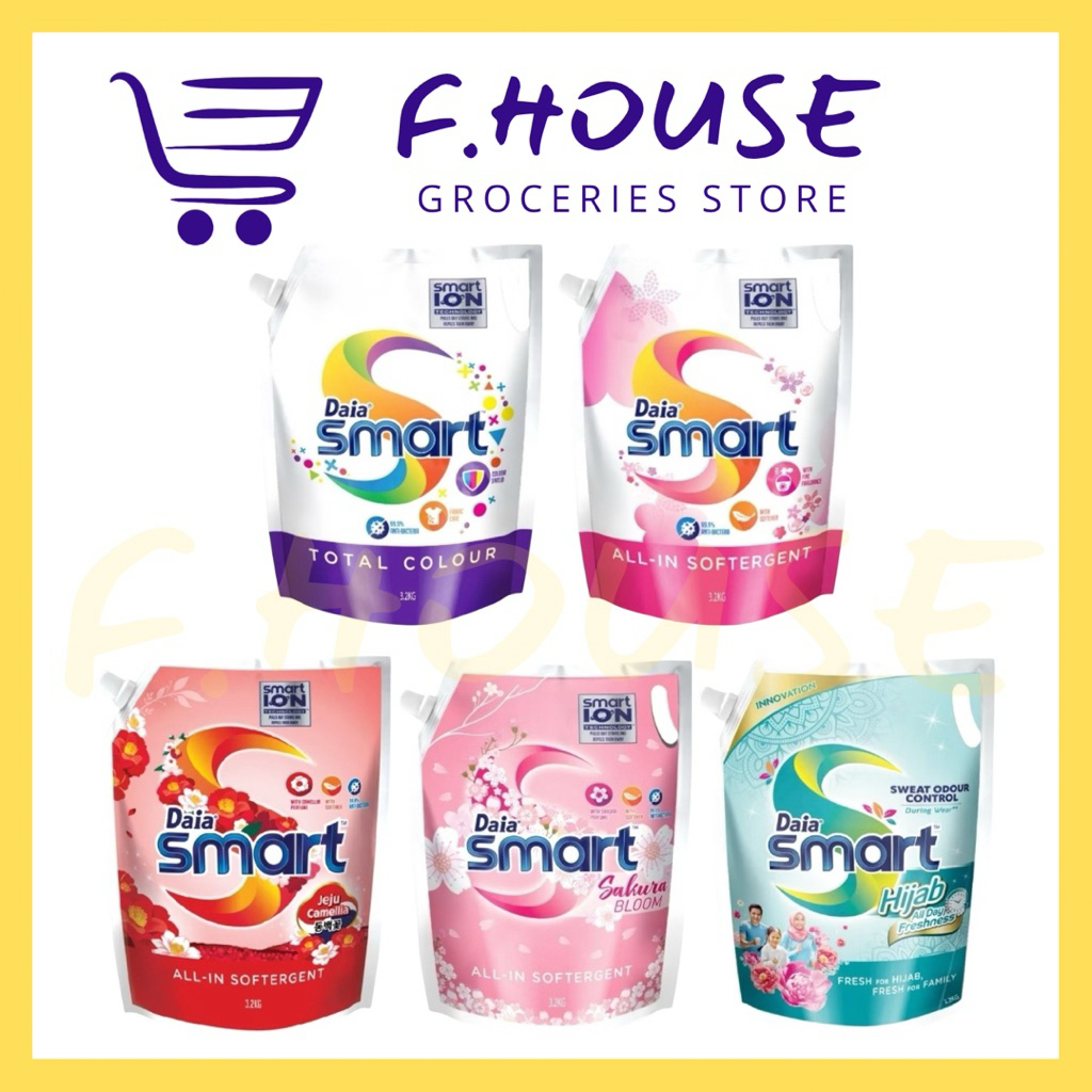 Daia Smart Concentrated Liquid Detergent Refill (3.2kg) | Shopee Malaysia